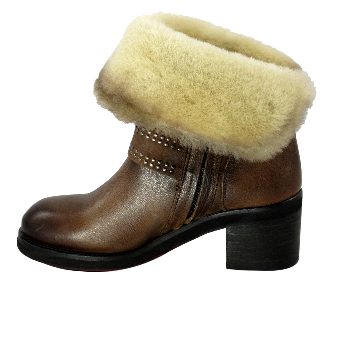 Piranha Shearling Ankle Boot – Tiramisu Shoes
